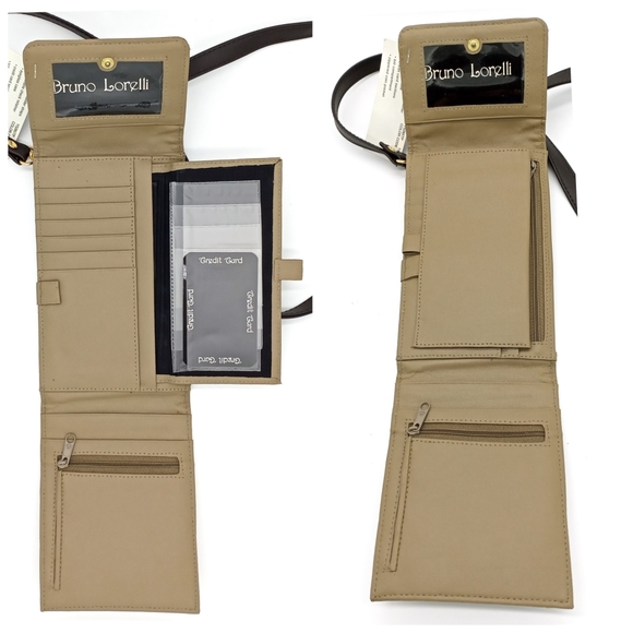 Bruno Lorelli | Bags | Nwt Vintage Bruno Lorelli Crossbody Wallet ...